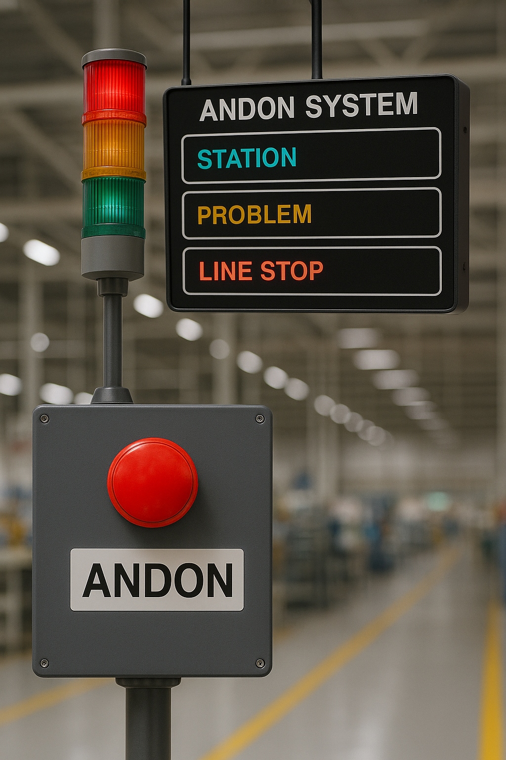 Andon – praktyczny przewodnik po wizualnym sygnalizowaniu